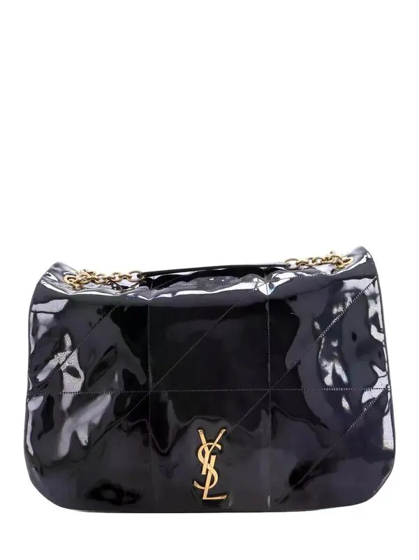 Saint Laurent Jamie 4.3 Quilted Patent Large Shoulder Bag - Black