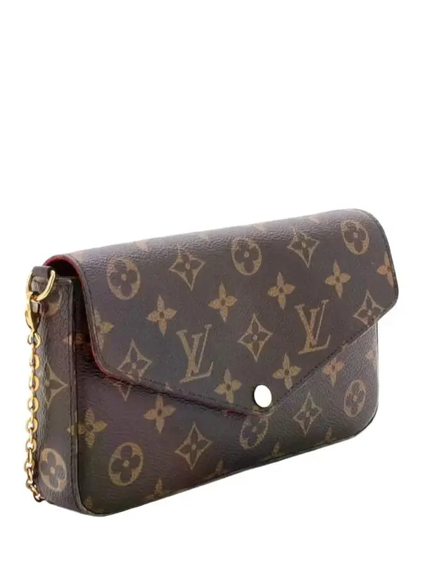 LOUIS VUITTON Felicie Pochette Monogram Canvas - Brown