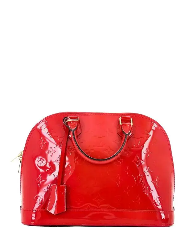 LOUIS VUITTON Alma Handbag Monogram Vernis Pm - Red
