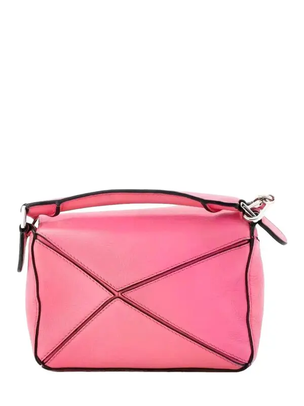 Loewe Puzzle Leather Mini Crossbody Bag - Pink
