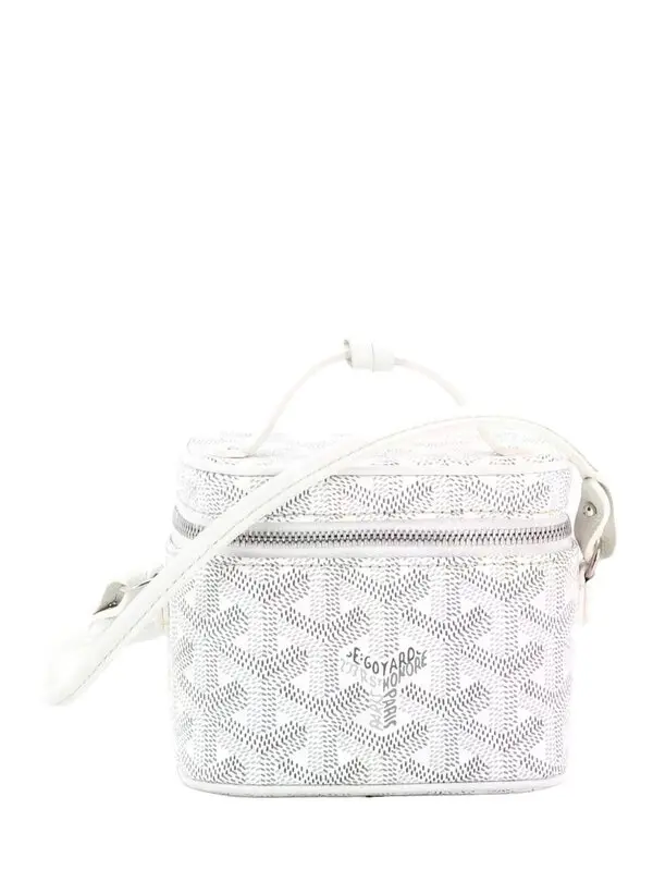 Goyard Muse Vanity Case Coated Canvas Mini Satchel - White