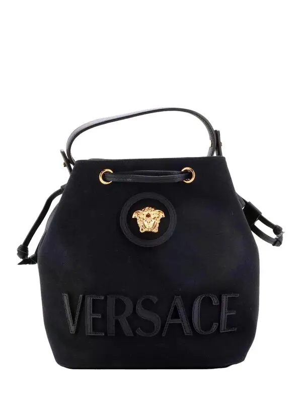 Versace La Medusa Small Bucket Bag - Black