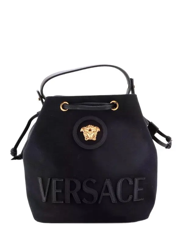 Versace La Medusa Small Bucket Bag - Black