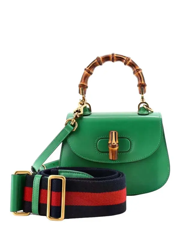 Gucci Bamboo 1947 Mini Top Handle Bag - Green