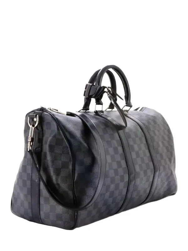 LOUIS VUITTON Keepall Bandouliere 45 Travel Bag Damier Graphite - Black