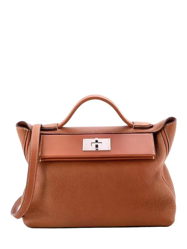Hermès 24/24 Togo With Swift 29 Satchel - Brown
