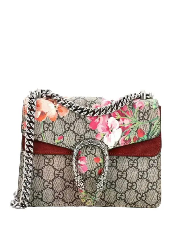 Gucci Dionysus Blooms Print Gg Coated Canvas Mini Shoulder Bag - Brown