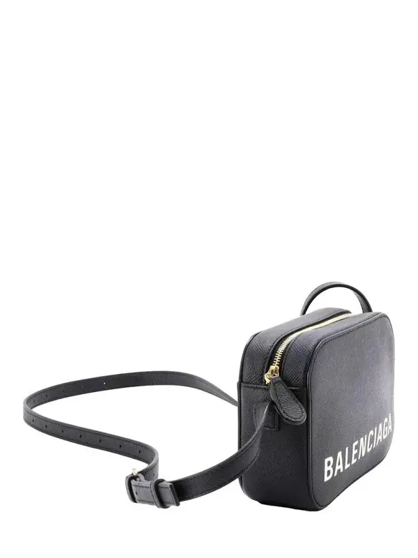 Balenciaga Logo Ville Camera Bag - Black