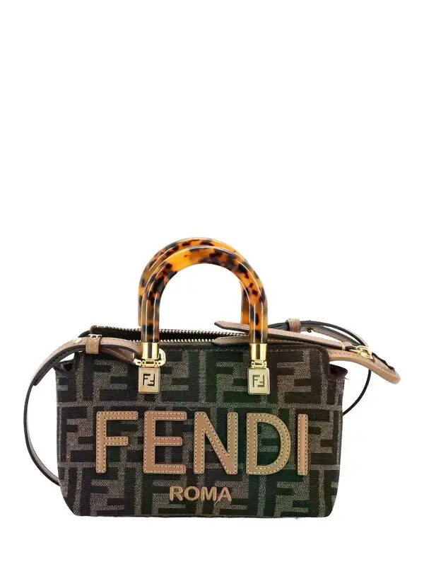 Fendi Logo The Way Top Handle Mini Satchel - Brown
