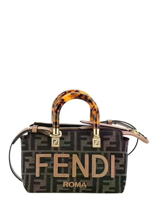 Fendi Logo The Way Top Handle Mini Satchel - Brown