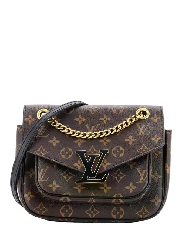 LOUIS VUITTON Passy Monogram Canvas Crossbody Bag - Brown