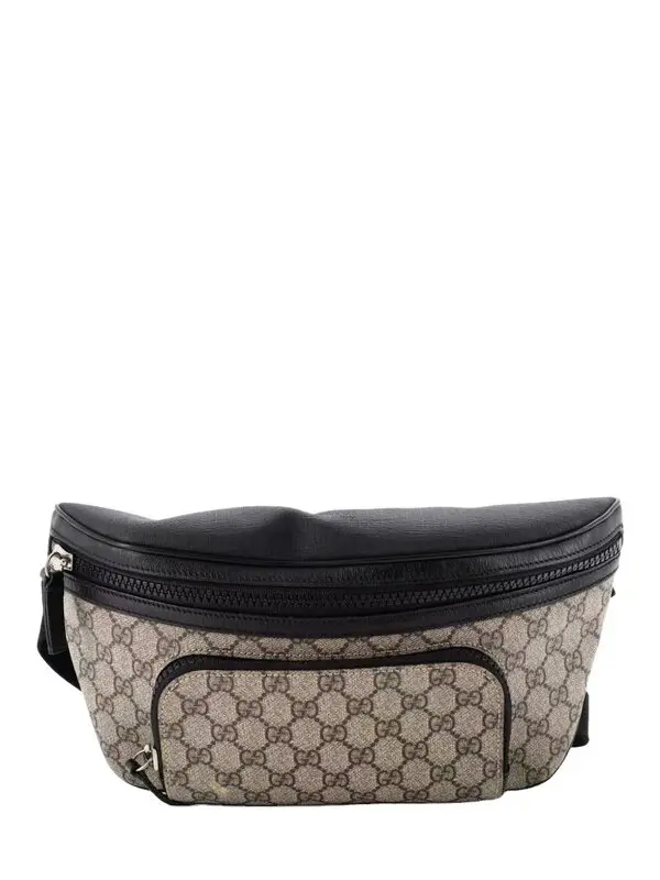 Gucci Eden Waist Bag Gg Coated Canvas - Brown
