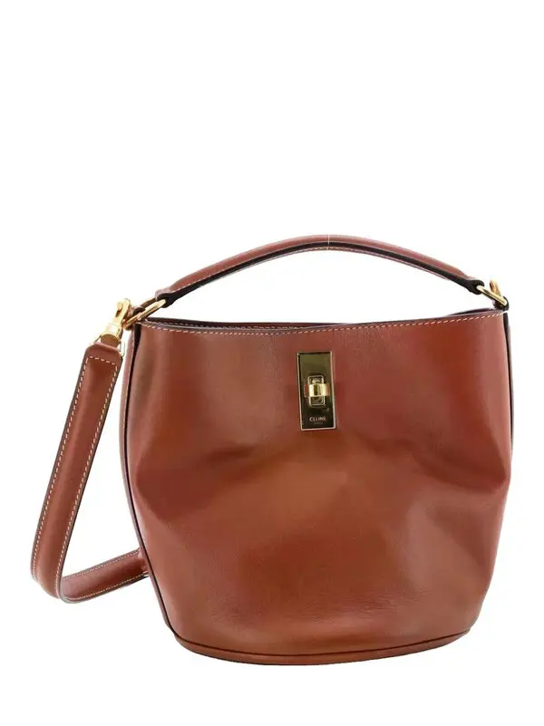 Celine 16 Leather Teen Bucket Bag - Brown