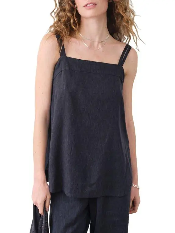 Marine Layer Mara Hemp Blend Tank - India Ink