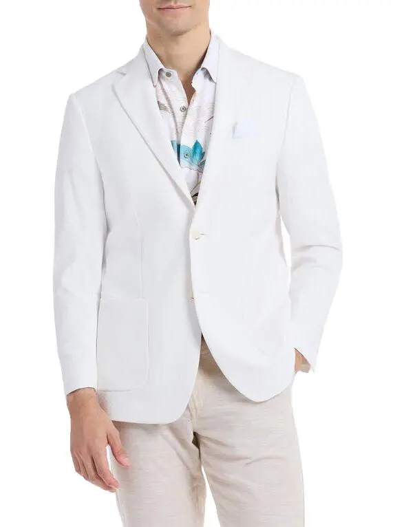 Robert Graham Harston Tailored Fit Seersucker Sport Coat - White