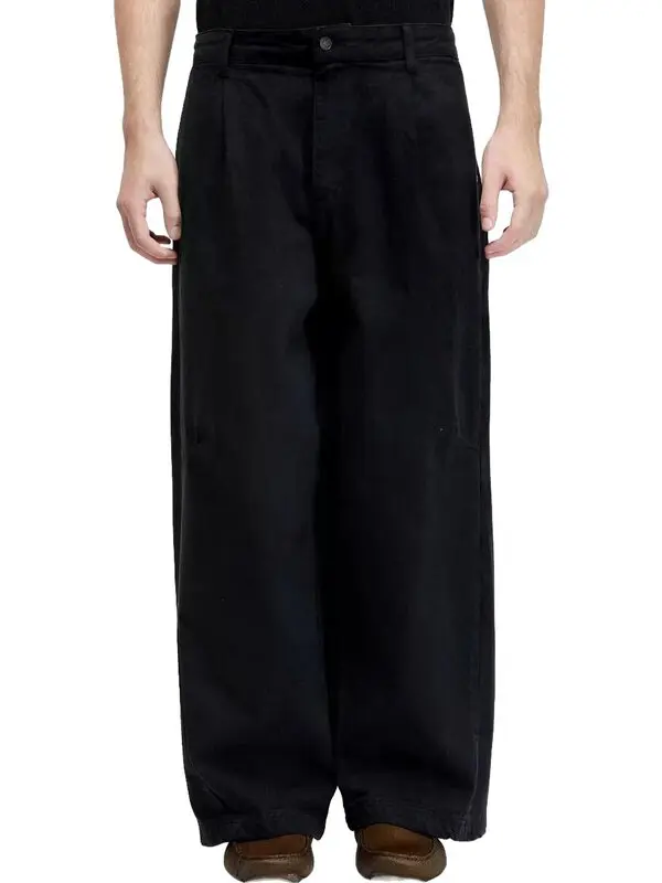 OSKLEN Wide Twill Trousers - Black