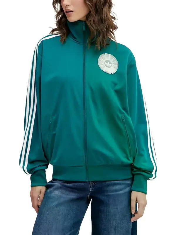 Adidas Zipped Appliqué Jacket - Blue