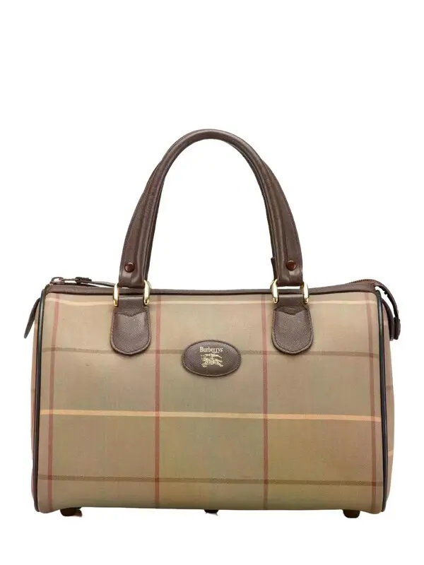 Burberry 20th Century Vintage Check Boston Bag - Brown