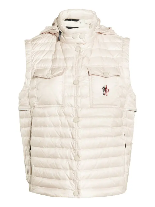 Moncler Gumiane Ripstop Down Vest - White