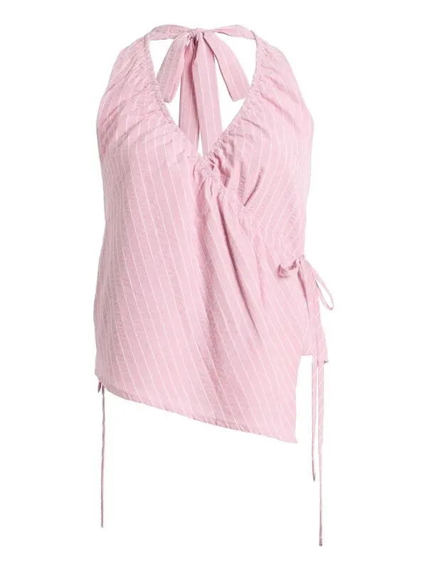 ELCE Lola Cotton-blend Halter Top - Pink