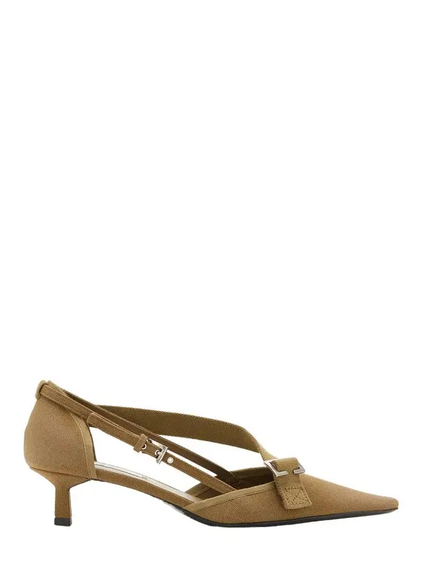 Prada Canvas Pumps - Green