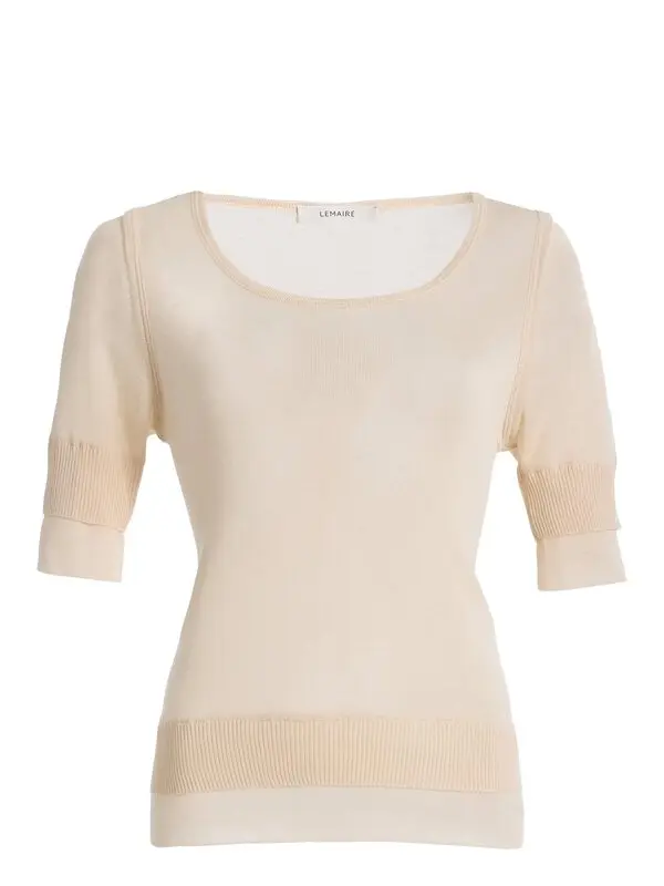 LEMAIRE Layered Knit Top - Ivory