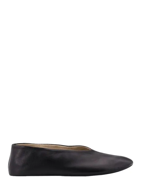 THE ROW Stella Slipper - Black