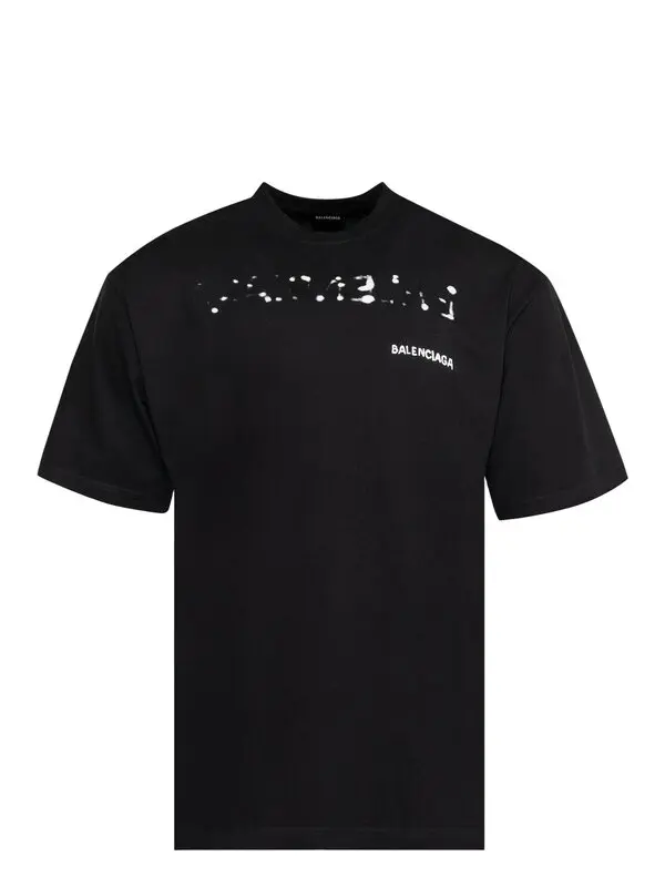 Balenciaga Large Fit T-shirt - Black