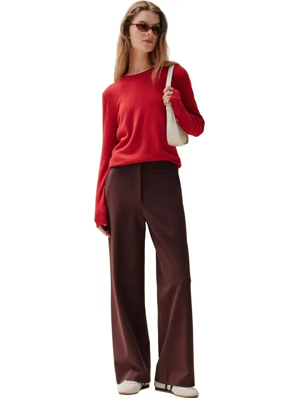 Quince Ultra-stretch Ponte Trouser - Espresso