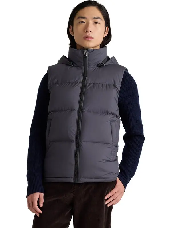 Quince Responsible Down Puffer Vest - Carbon Grey
