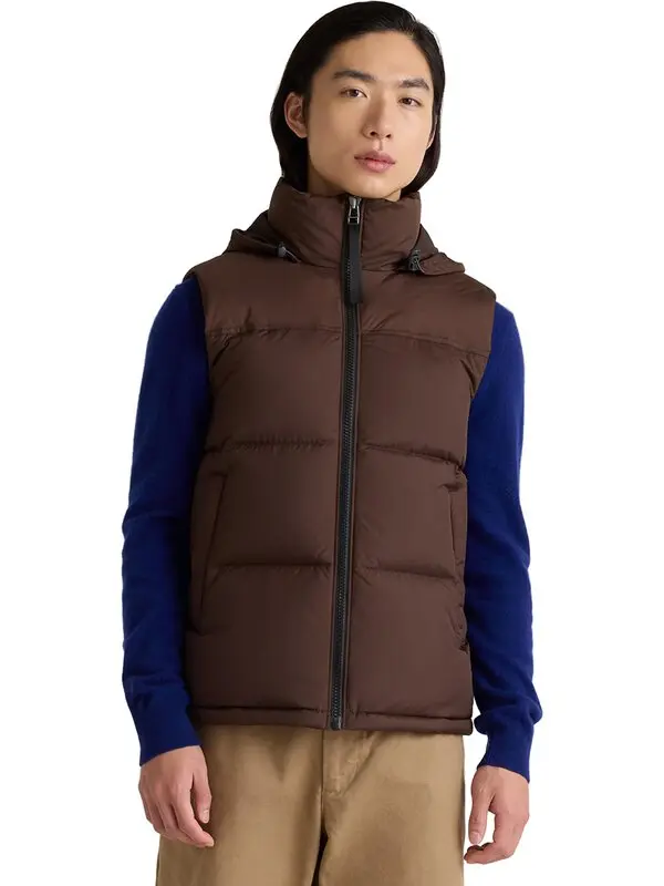 Quince Responsible Down Puffer Vest - Hot Fudge