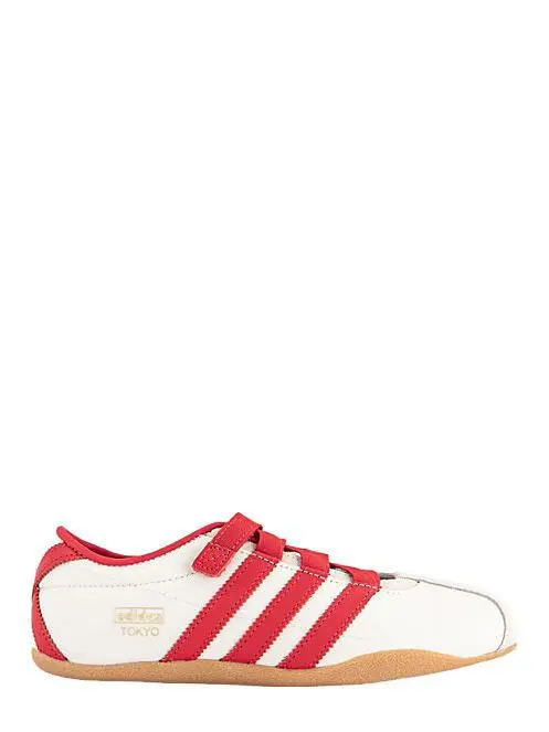 Adidas Tokyo Leather Mary Jane Trainers - Cream White Red Gold Met
