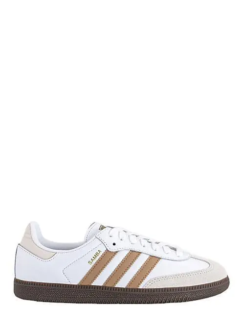 Adidas Samba Og Leather Trainers - White Cardboard Gum