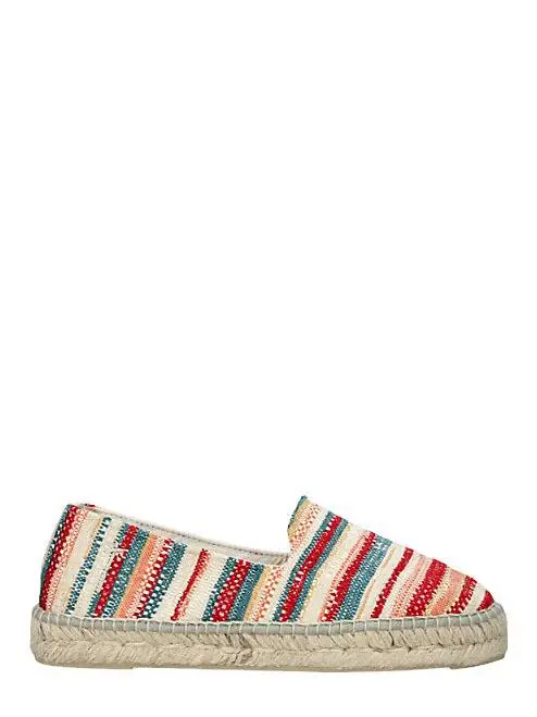 Manebí Striped Raffia Espadrilles - Mult/other