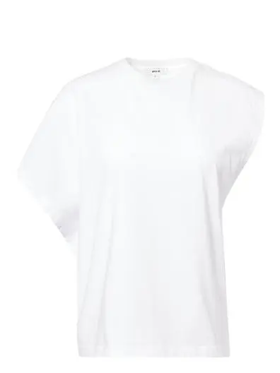 AGOLDE Corrine Asymmetric T-shirt - White