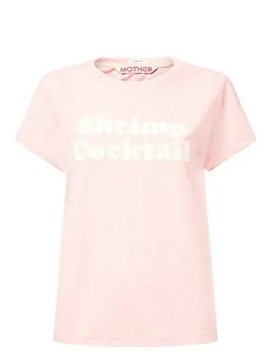 MOTHER Jersey Slogan T-shirt - Shrimp Cocktail
