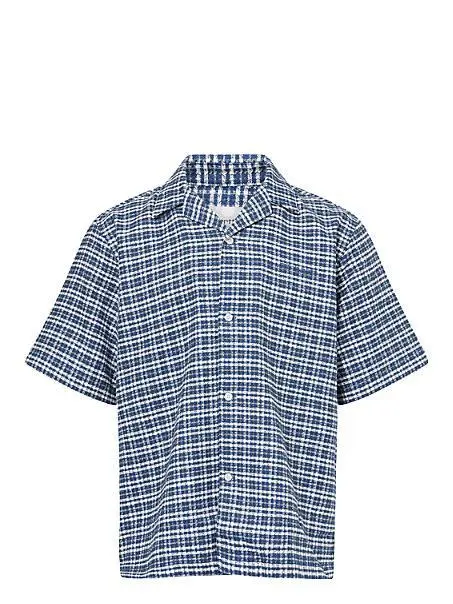 Carhartt Work In Progress Kander Check-print Cotton Shirt - Kander Check Blue River