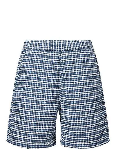 Carhartt Work In Progress Kander Checked Cotton Shorts - Kander Check Blue River