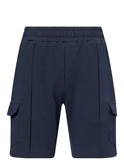 ARNE Cotton-blend Cargo Shorts - Navy