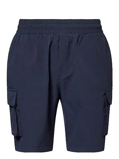ARNE Utility Cargo Multi-pocket Stretch-woven Shorts - Navy