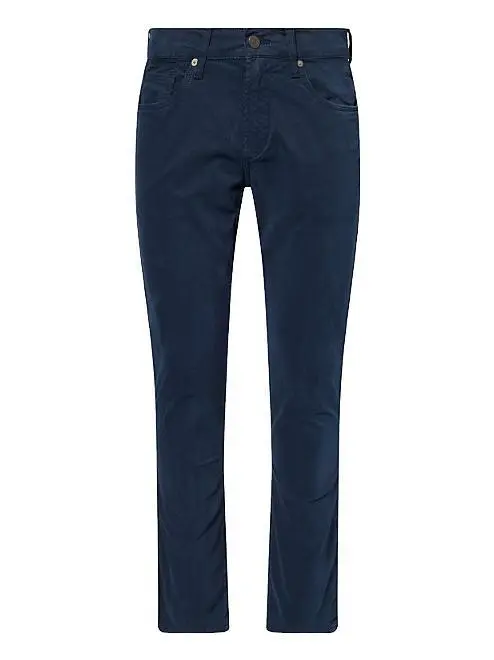 Citizens Of Humanity Gage Cashmere-touch Cotton Trousers - Ink