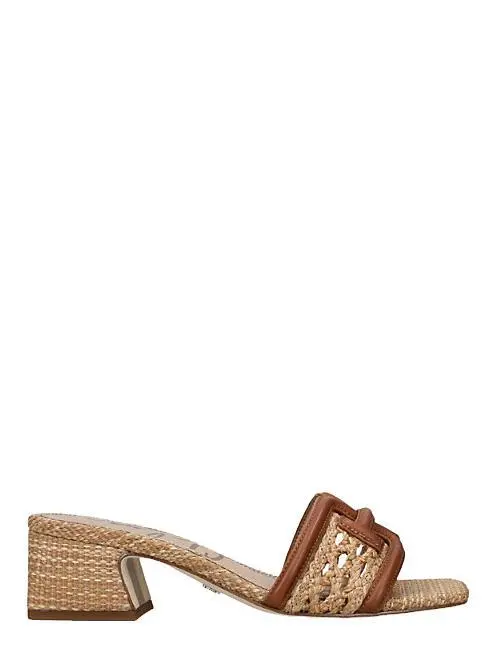 Sam Edelman Waylon Woven Heeled Sandals - Brown/oth