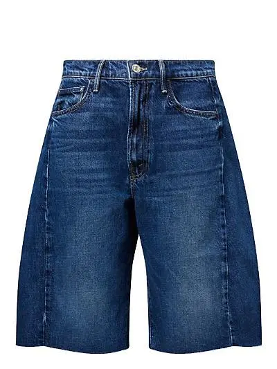 MOTHER The Halfpipe Wide-leg Denim Bermuda Shorts - Did You Bring Me