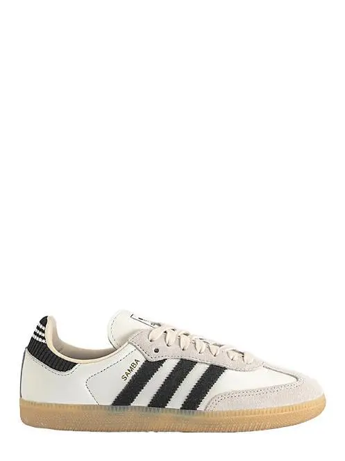 Adidas Samba Og Leather Trainers - Cloud White Black Gu