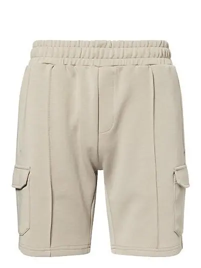 ARNE Cotton-blend Cargo Shorts - Stone