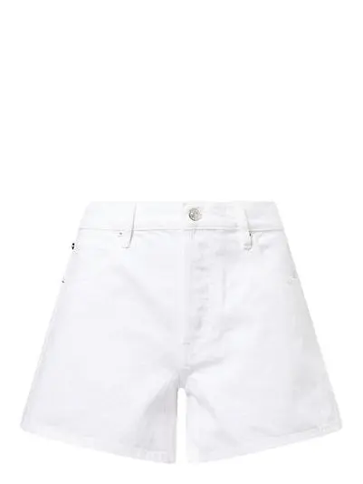 FRAME The Long Hang Denim Shorts - White