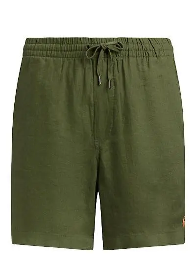 Polo Ralph Lauren Logo-embroidered Linen Shorts - Garden Trail