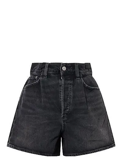 AGOLDE Lyonne High-rise Denim Shorts - Arcane (dk Blk)
