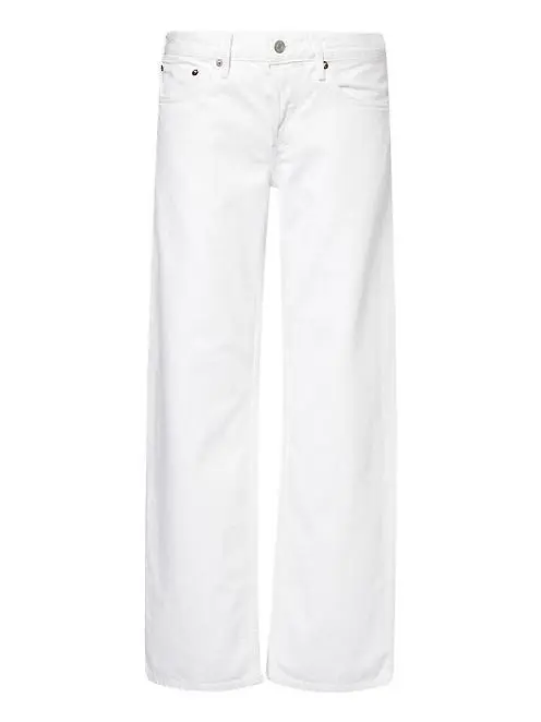 AGOLDE Straight-leg Low-rise Denim Jeans - Marshmallow (white)