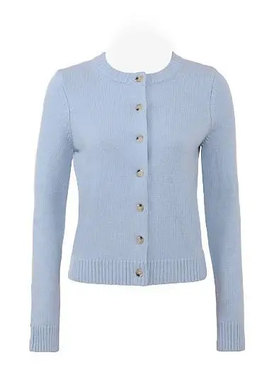 House Of Cb Wool And Cashmere Cardigan - Halogenblue